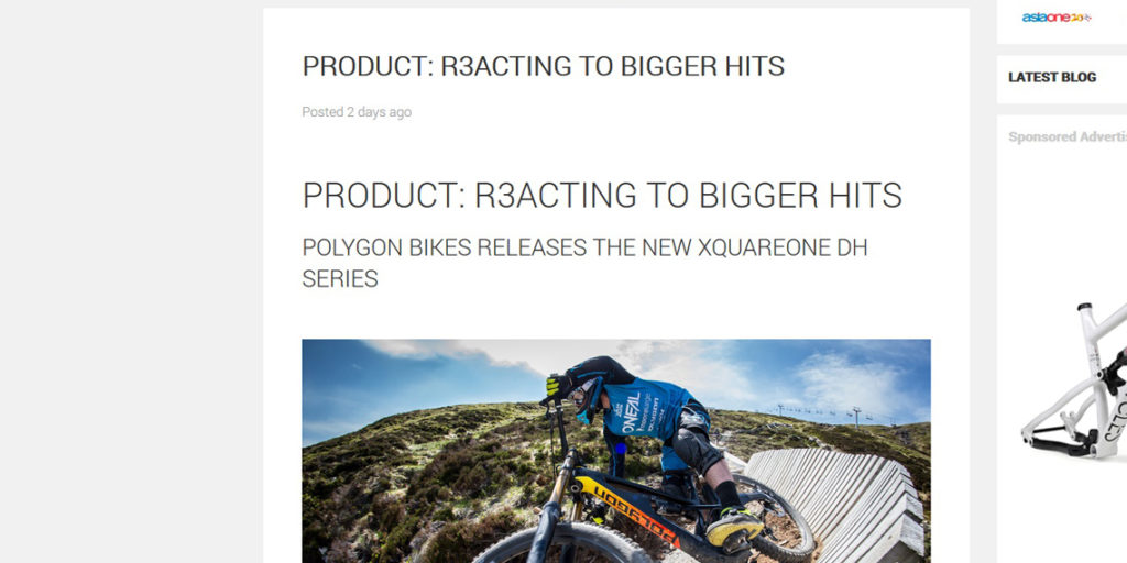 Bikezilla: New XQUAREONE DH Series | Polygon Bikes